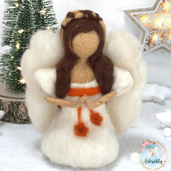 Handmade wool felt angels – for love & serenity – Adornbly