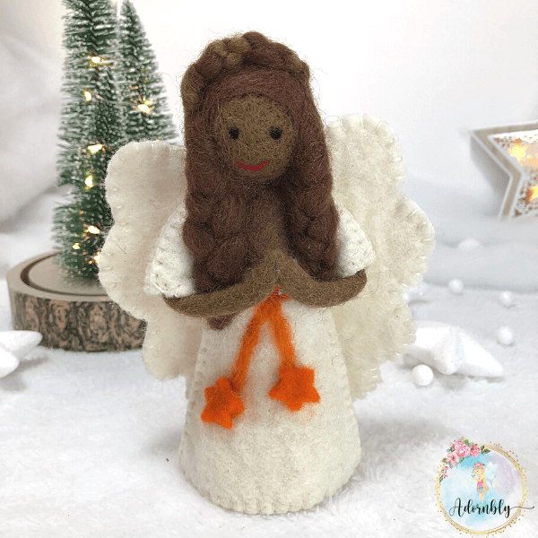 Handmade Wool Felt Angels - Adornbly